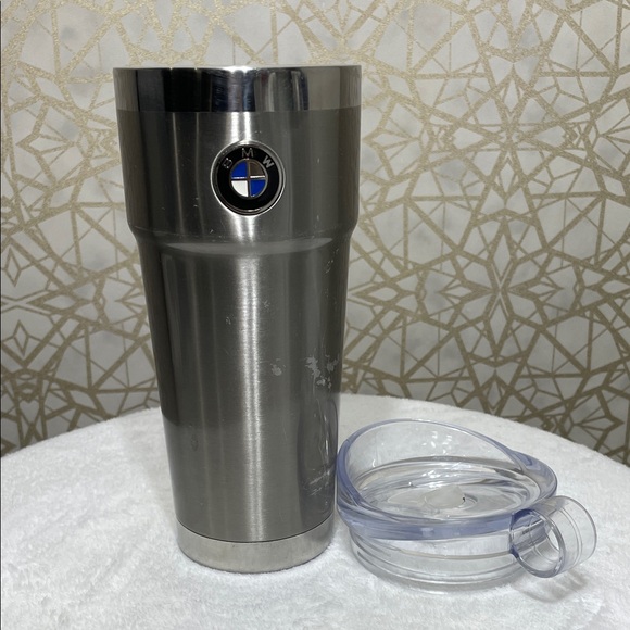 BMW | Kitchen | Bmw Stainless Steel Tumbler With Clear Lid | Poshmark